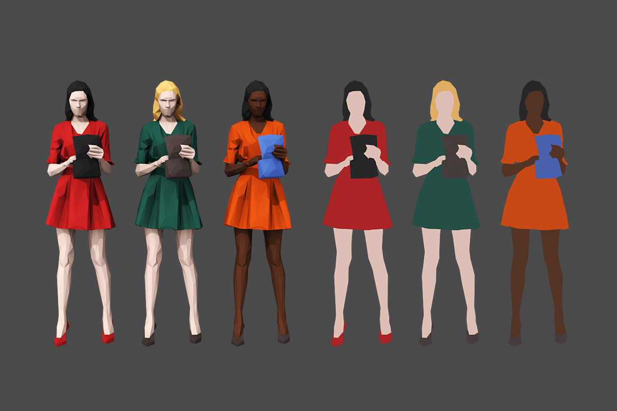 Kanistra Studio - Colored Lowpoly People