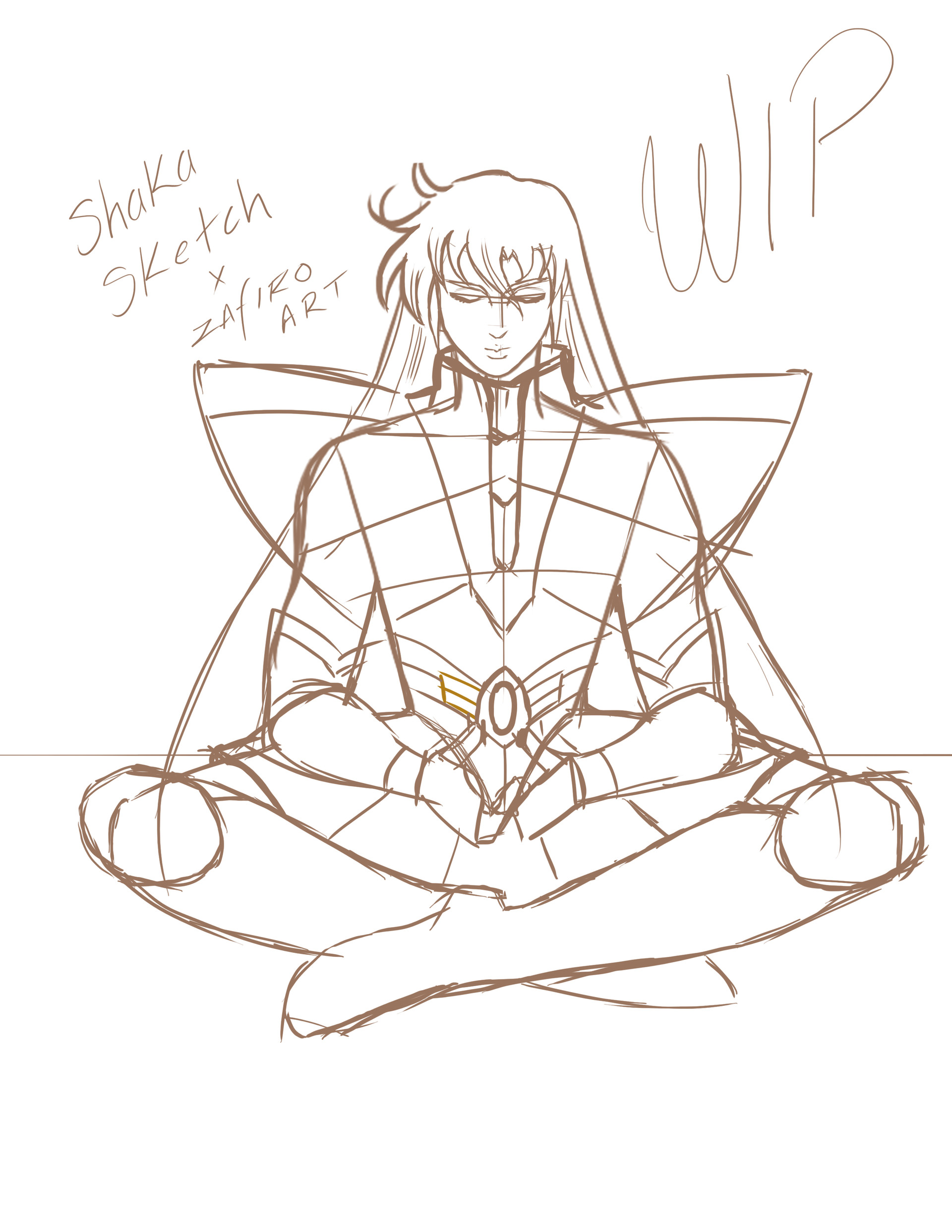 ArtStation - Shaka de Virgo from Saint Seiya