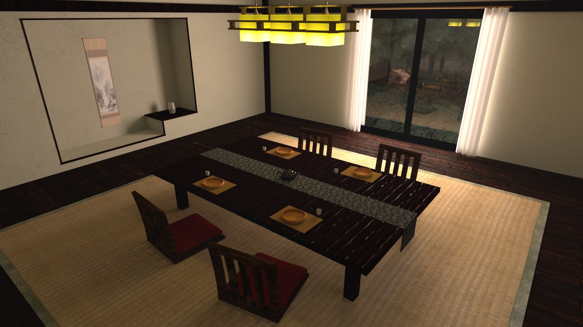 ArtStation - Japanese Dining Room