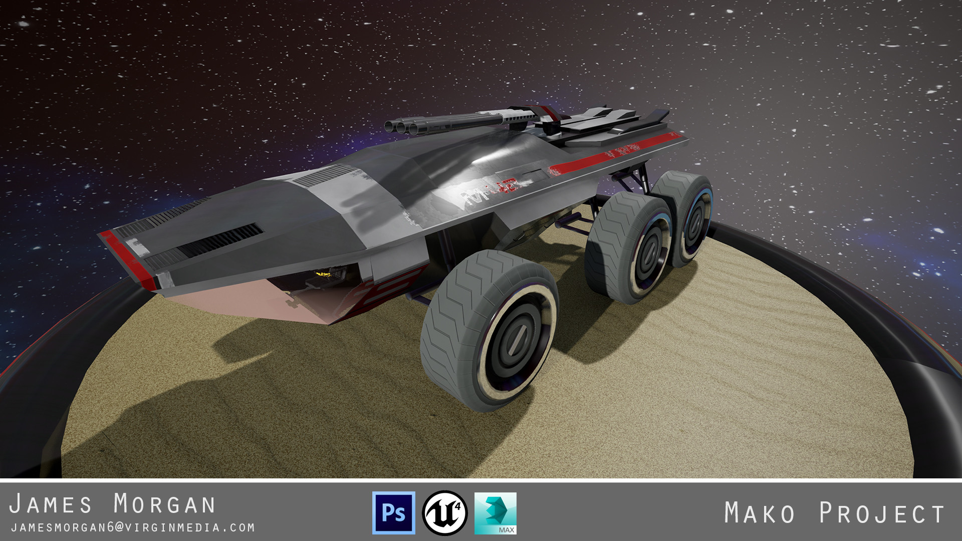 James Morgan - Mass Effect Mako - Fan Art