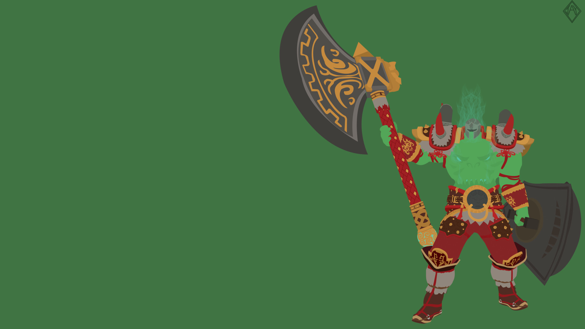 ArtStation - Smite | Xing Tian Minimalist Wallpaper