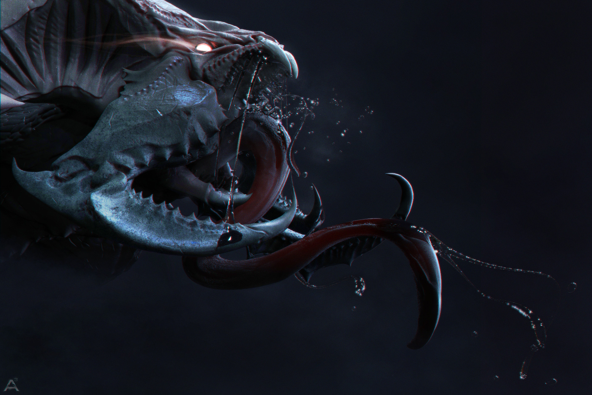 ArtStation - Insect-Inspired Dragon Concept Sketch