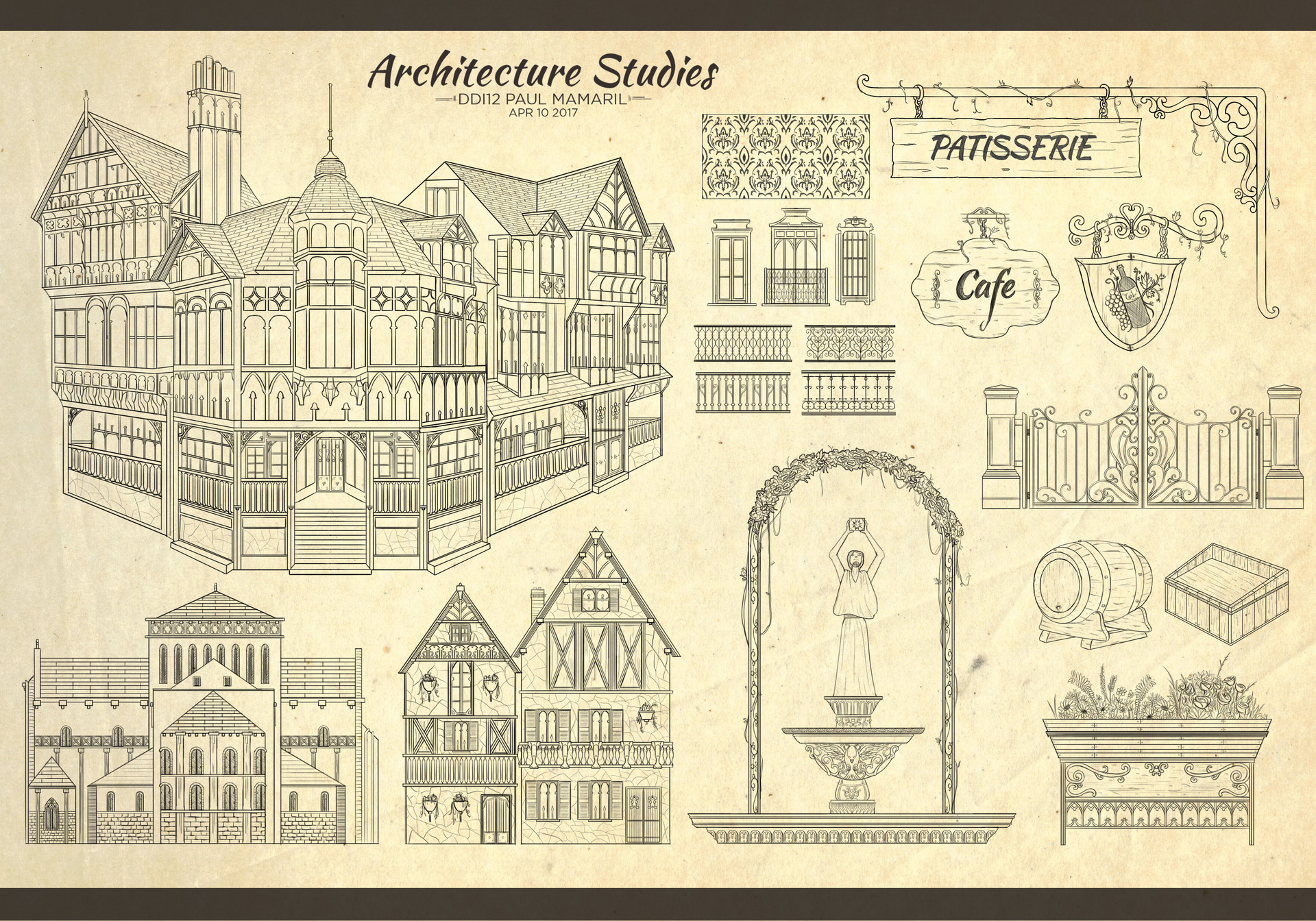 ArtStation - Medieval Europe Architecture Study