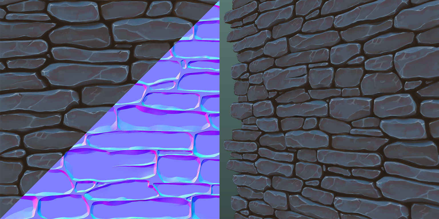 Daniel Diaz - Stylized Stone Wall Texture