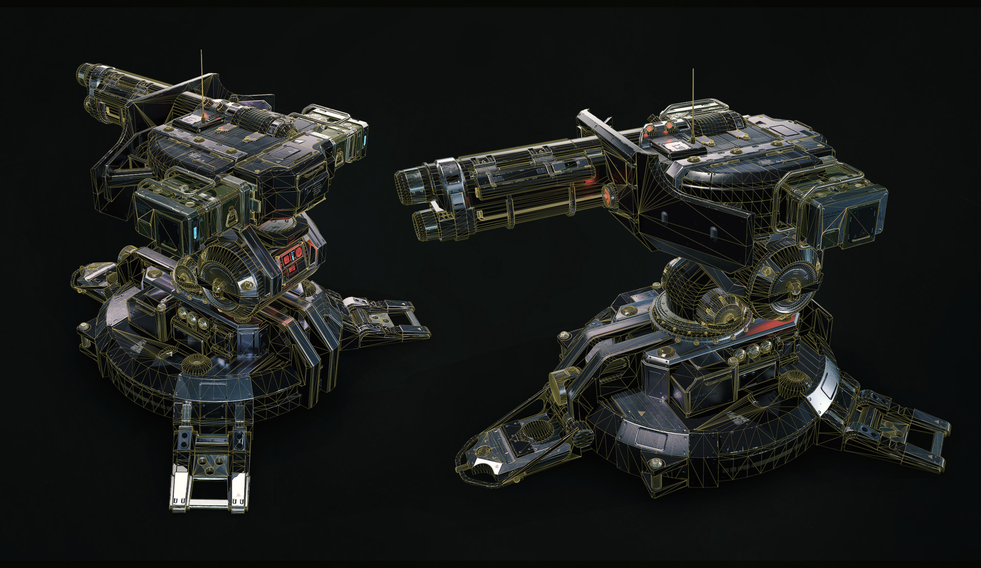 Bartek Nowak - 'Sci-Fi Turret #2' Polycount Challenge