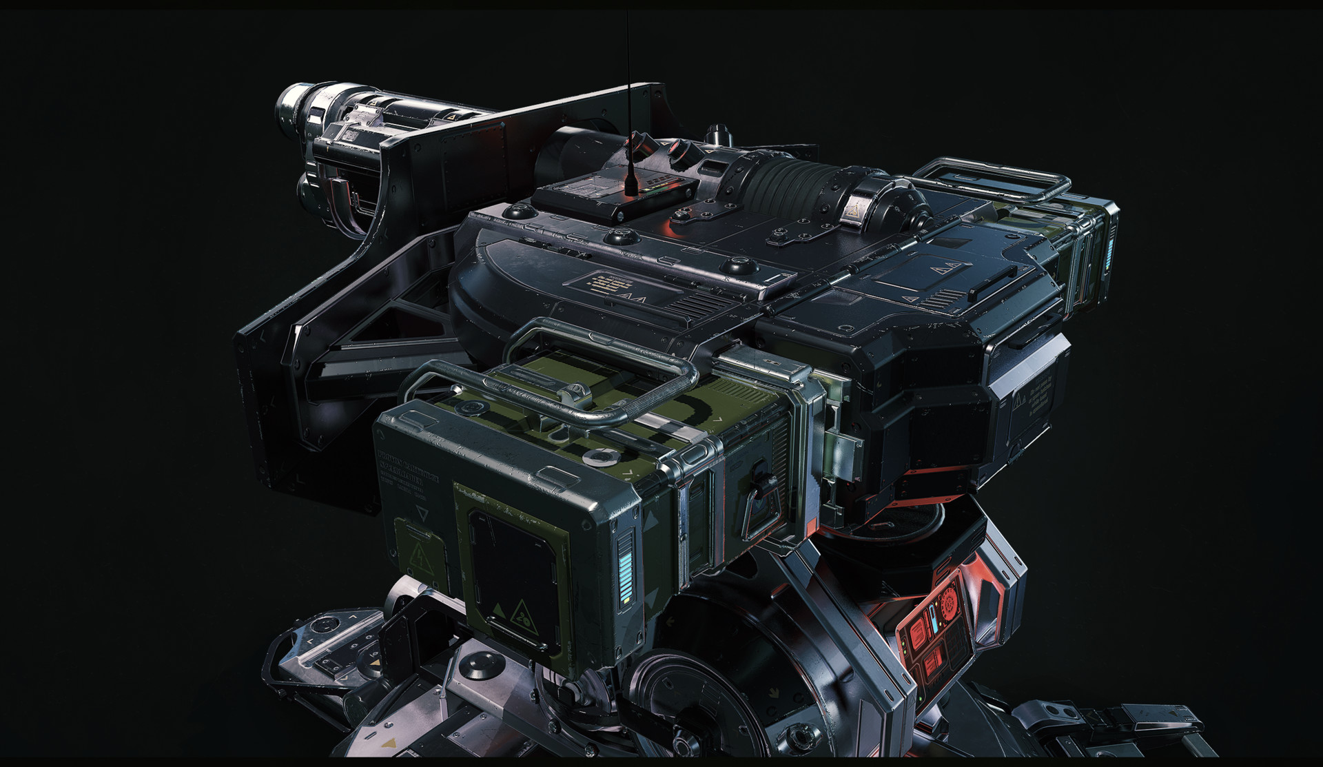 Bartek Nowak - 'Sci-Fi Turret #2' Polycount Challenge