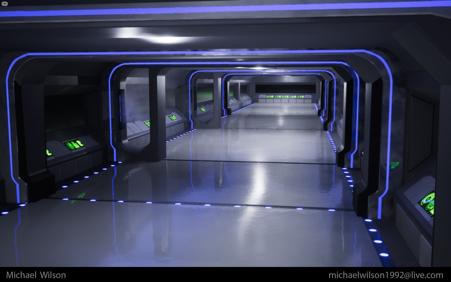 ArtStation - Sci Fi Hallway