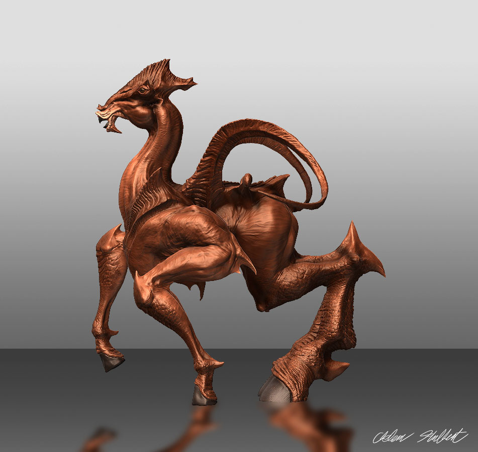 Adam Hulbert - Tri-lope herd at sunset