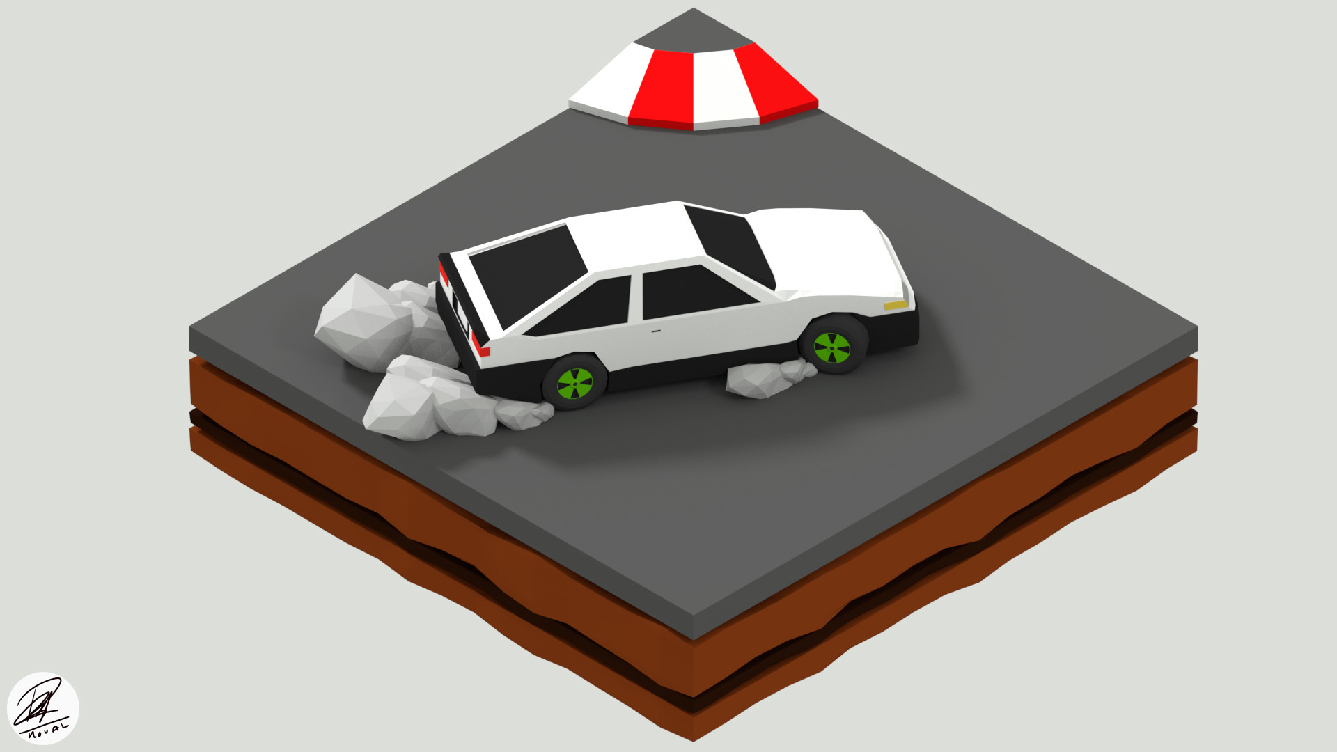 Mohamad Imtinan Nauval - Low Poly Drift Car