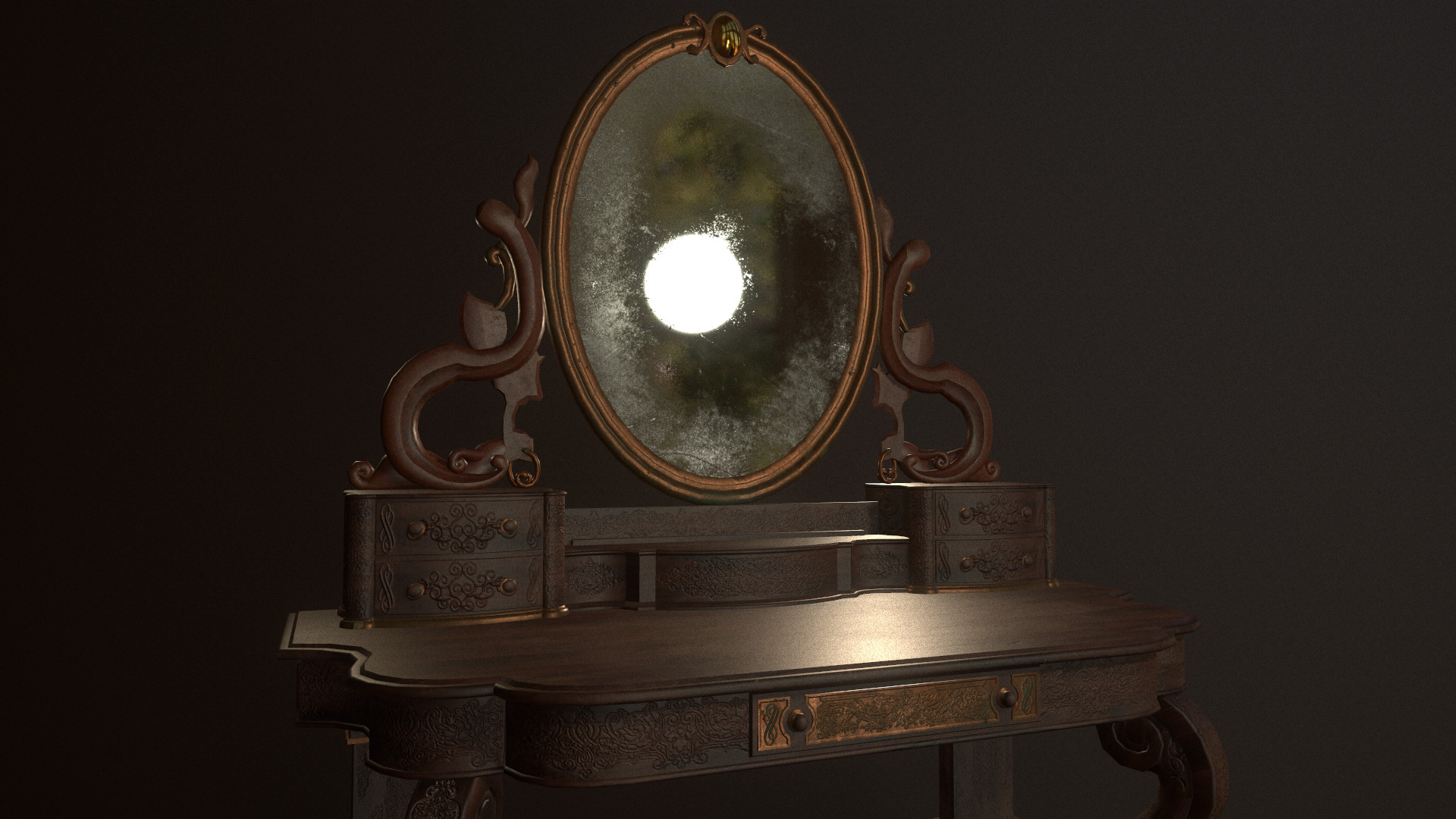 ArtStation - Bureau Mirror Piece
