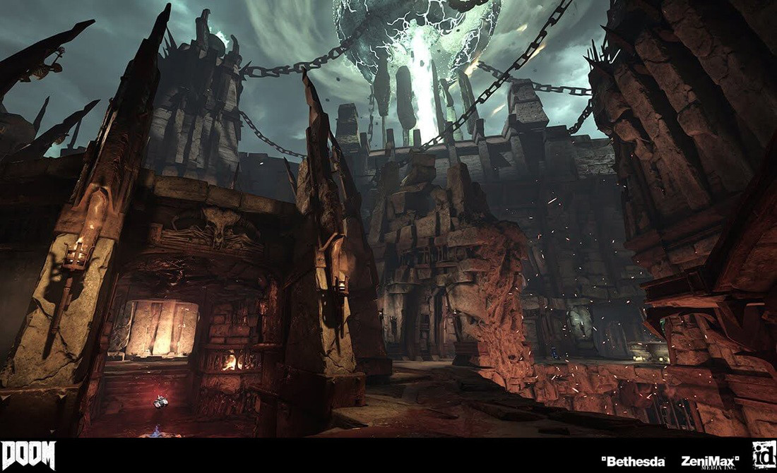 ArtStation - DOOM DLC01 - Unto the Evil