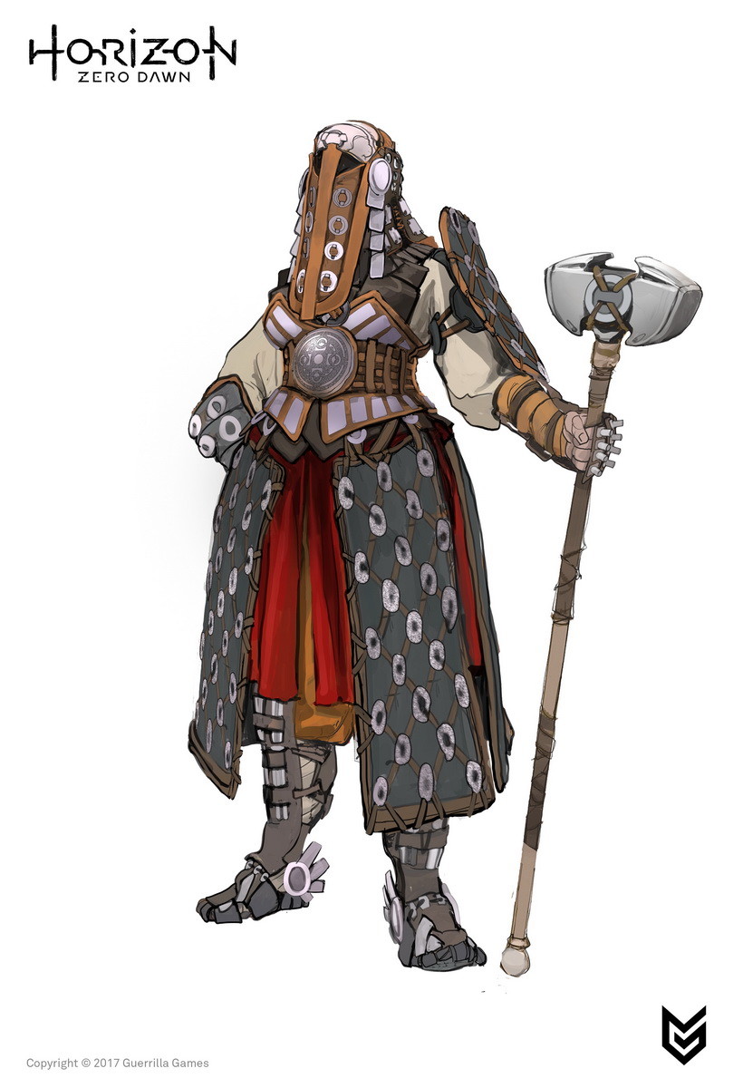 Ilya Golitsyn - Horizon: Zero Dawn - tribes concept art