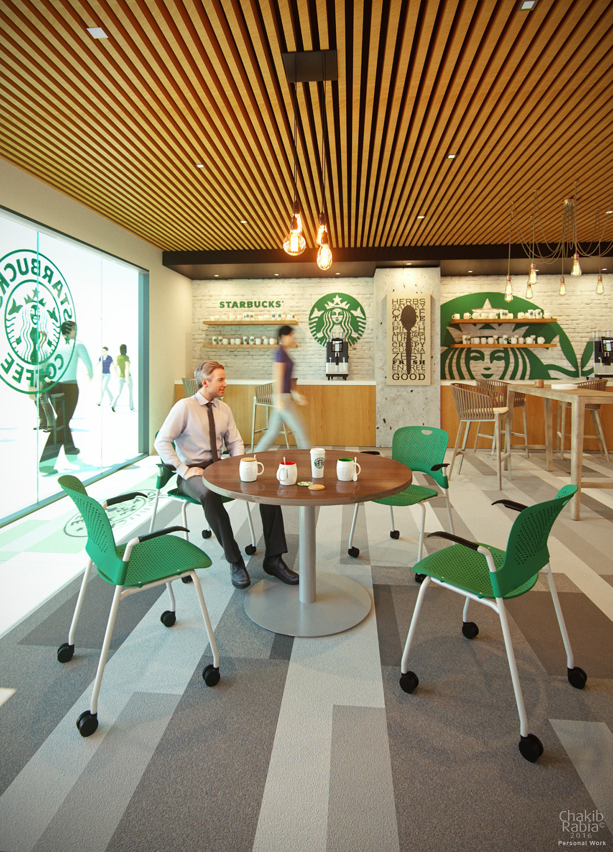 ArtStation - Starbucks Coffee Shop Viz