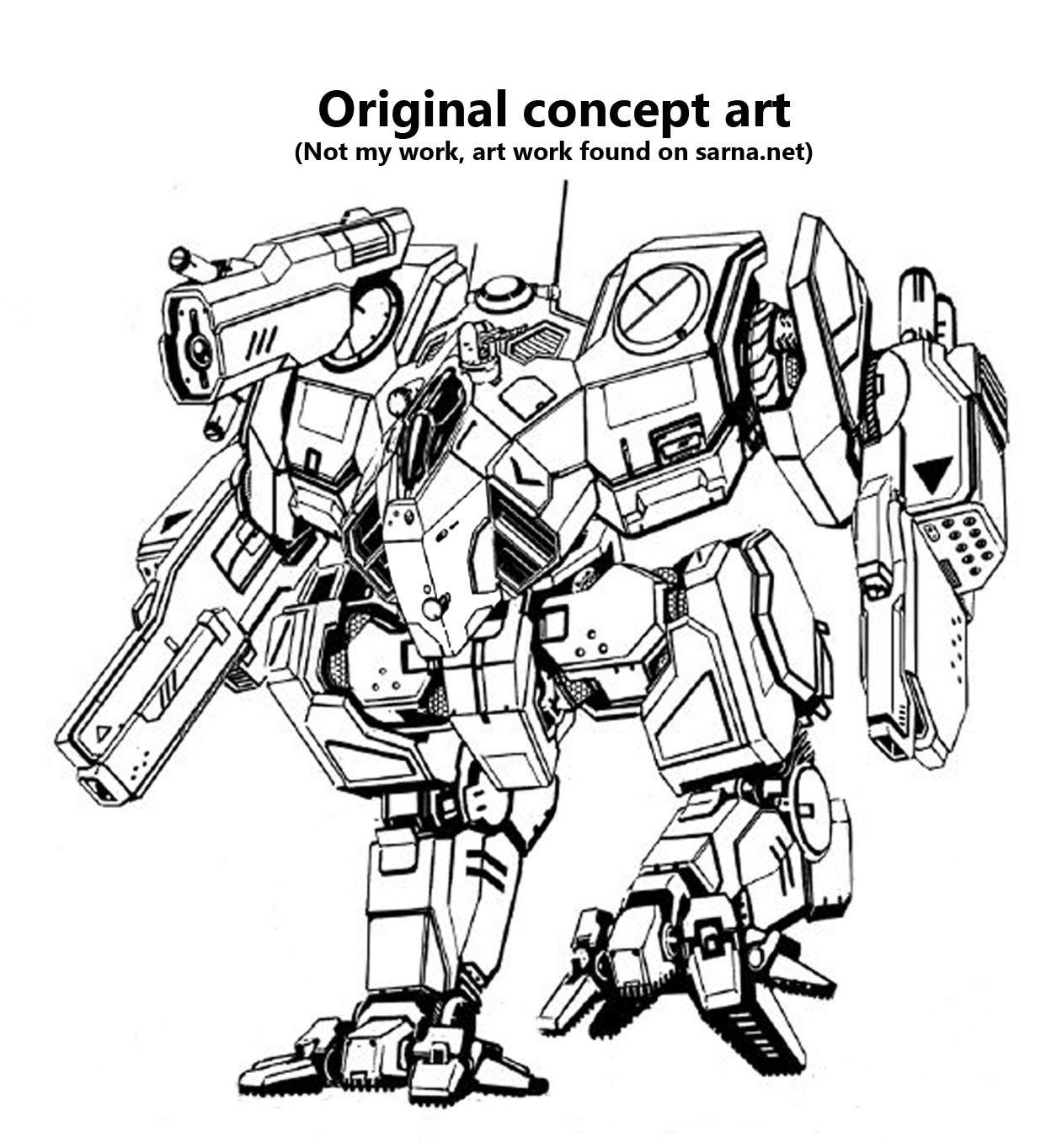 mech coloring pages