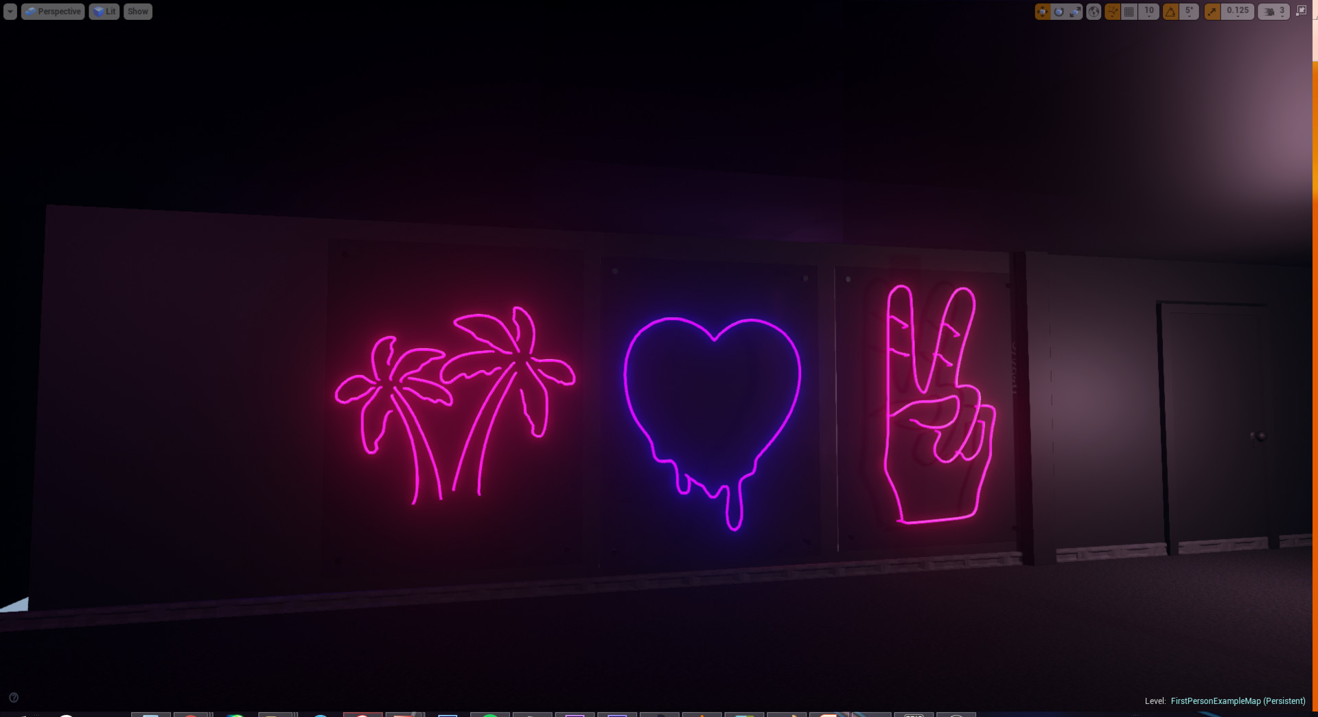 Nara - Neon Noir Environment