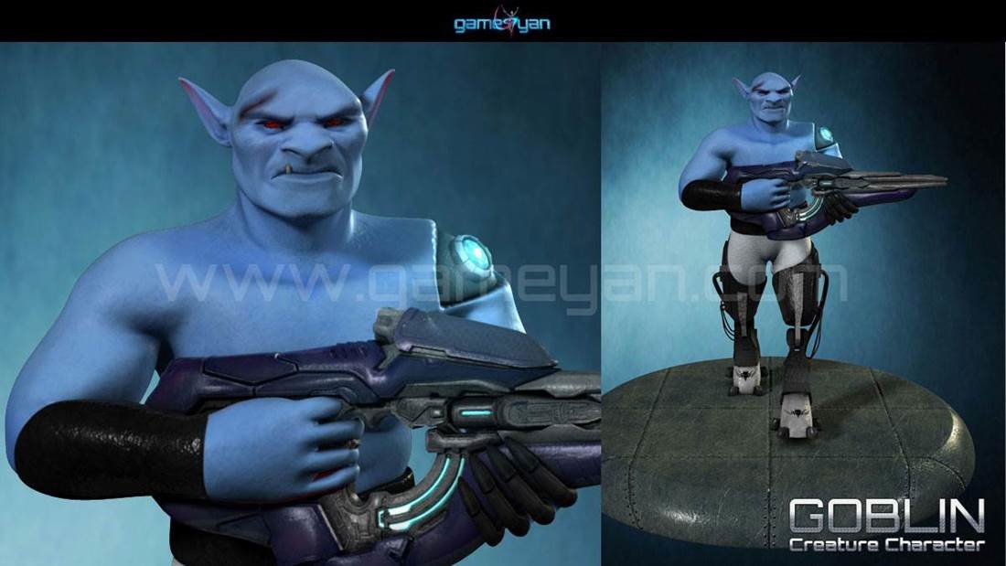 ArtStation - 3D Goblin Creature Character Animation Russia