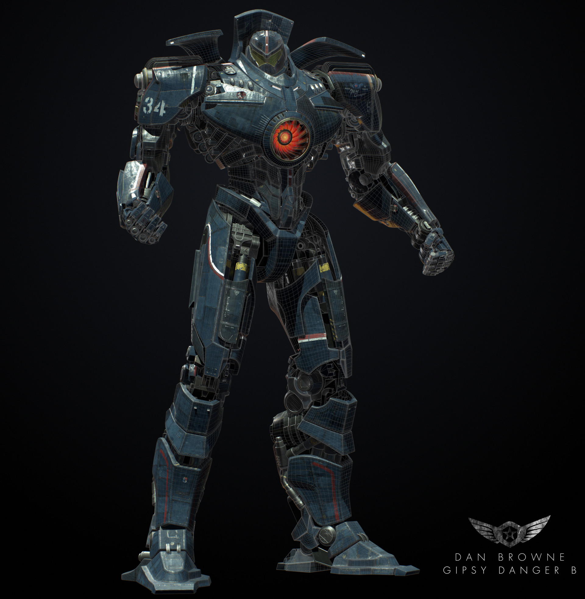 Pacific Rim Jaeger Gypsy Danger 3d Model