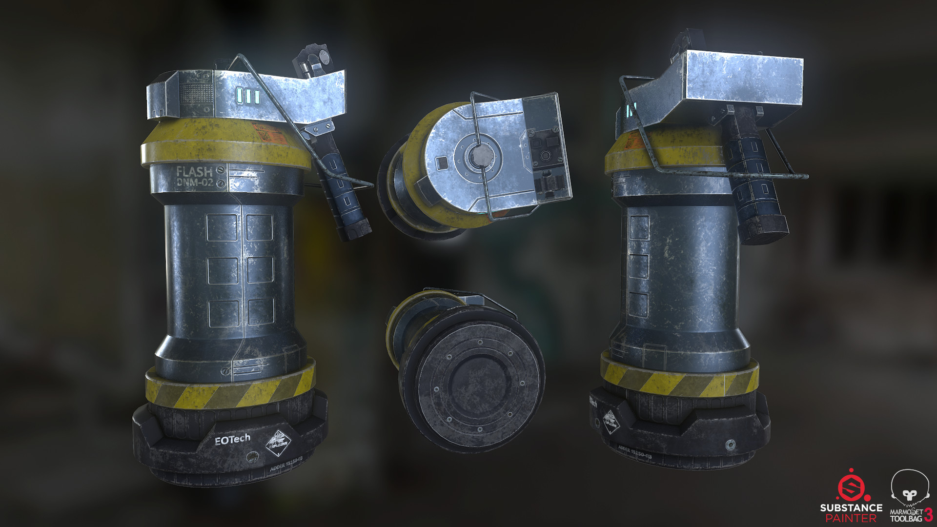 ArtStation - Sci-Fi Flash Light Grenade
