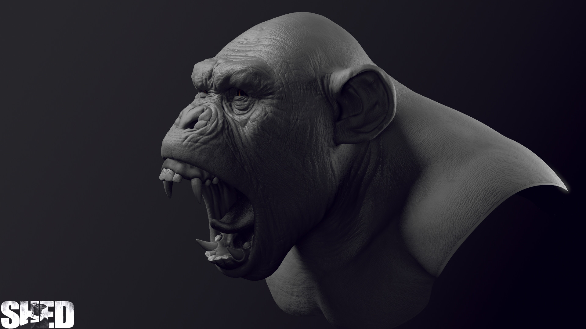 Mikhail Semionov - chimp head