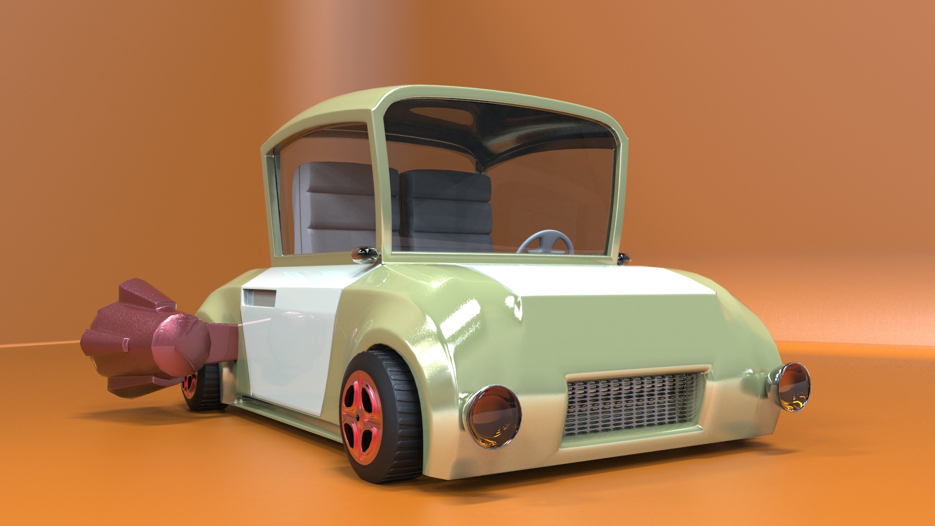 ArtStation - Toon Rocket Car