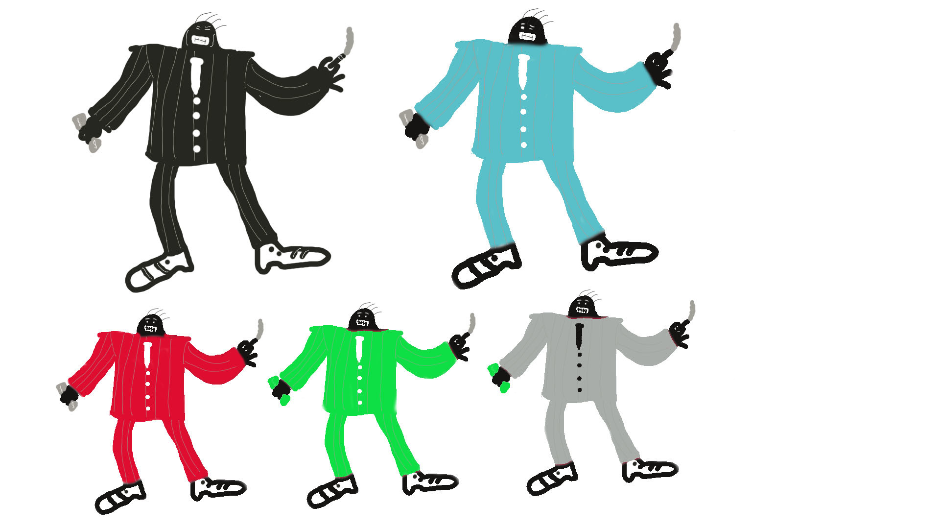 ArtStation - color options for character