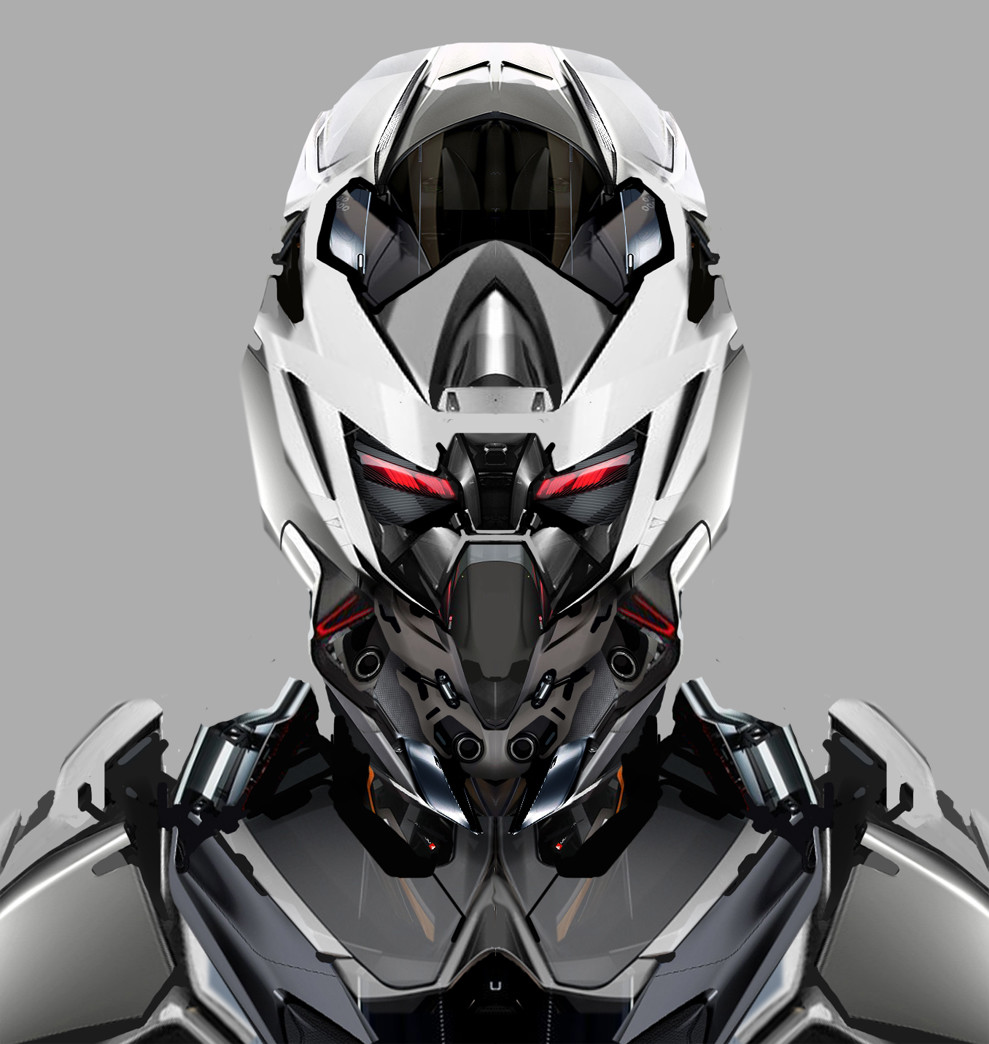 ArtStation - Robot head sketch #5