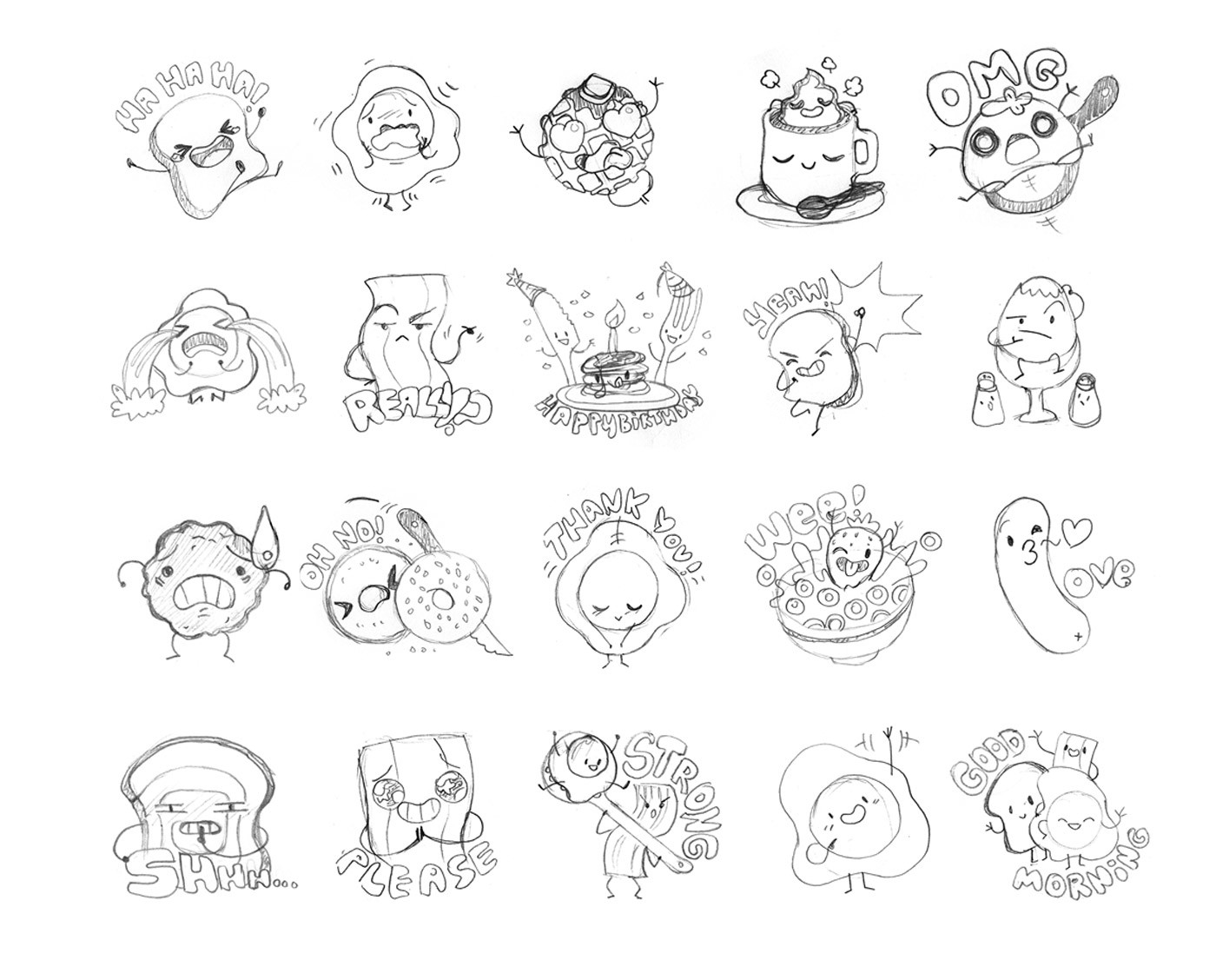 breakfast club coloring pages