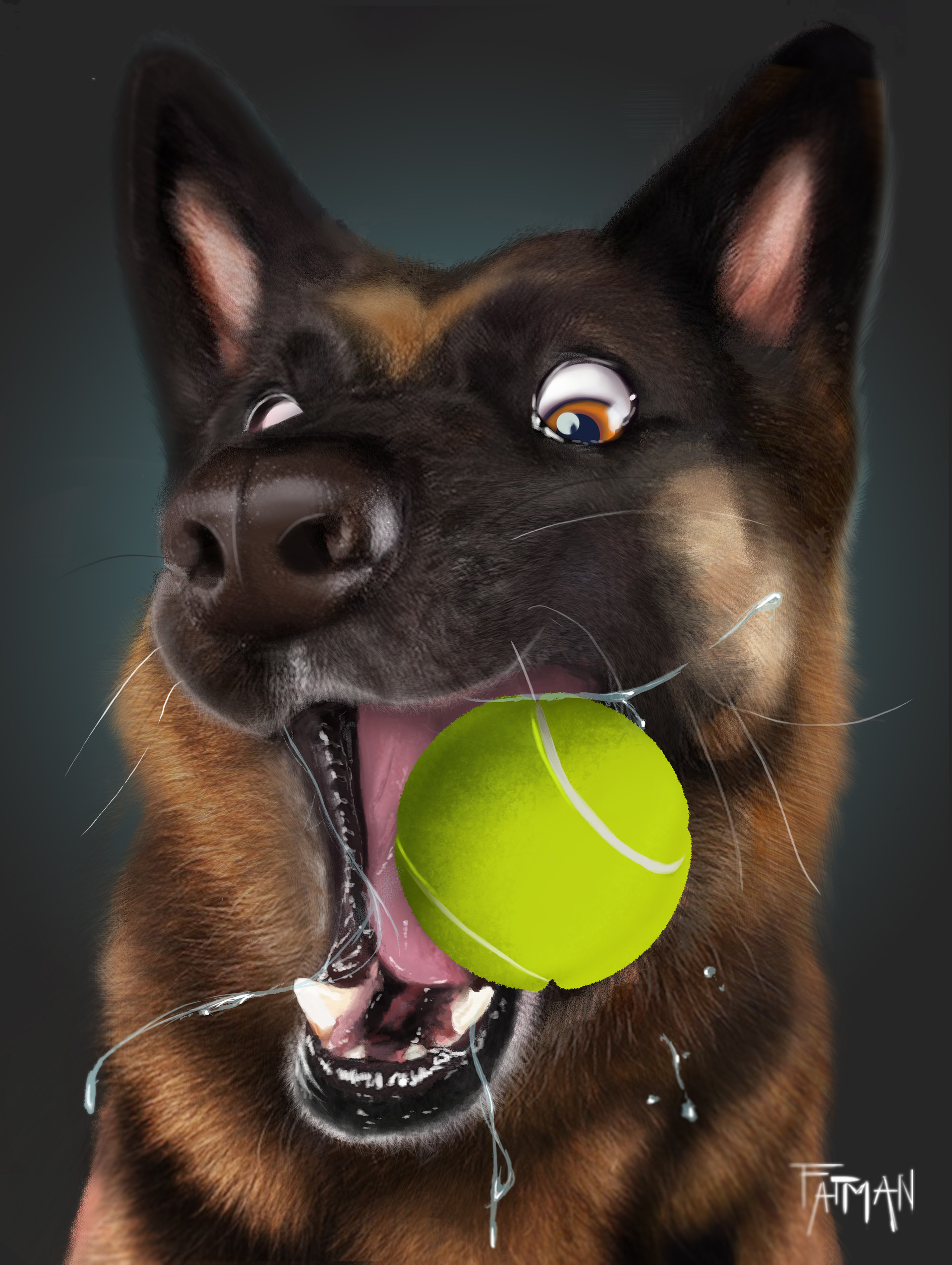 ArtStation - Silly dog