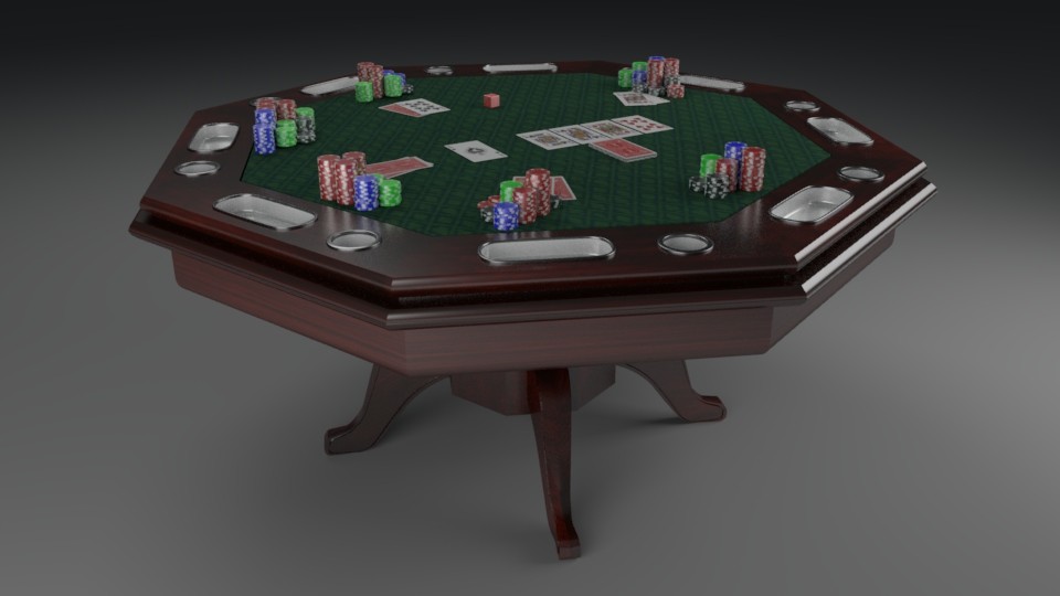 ArtStation - Poker Table