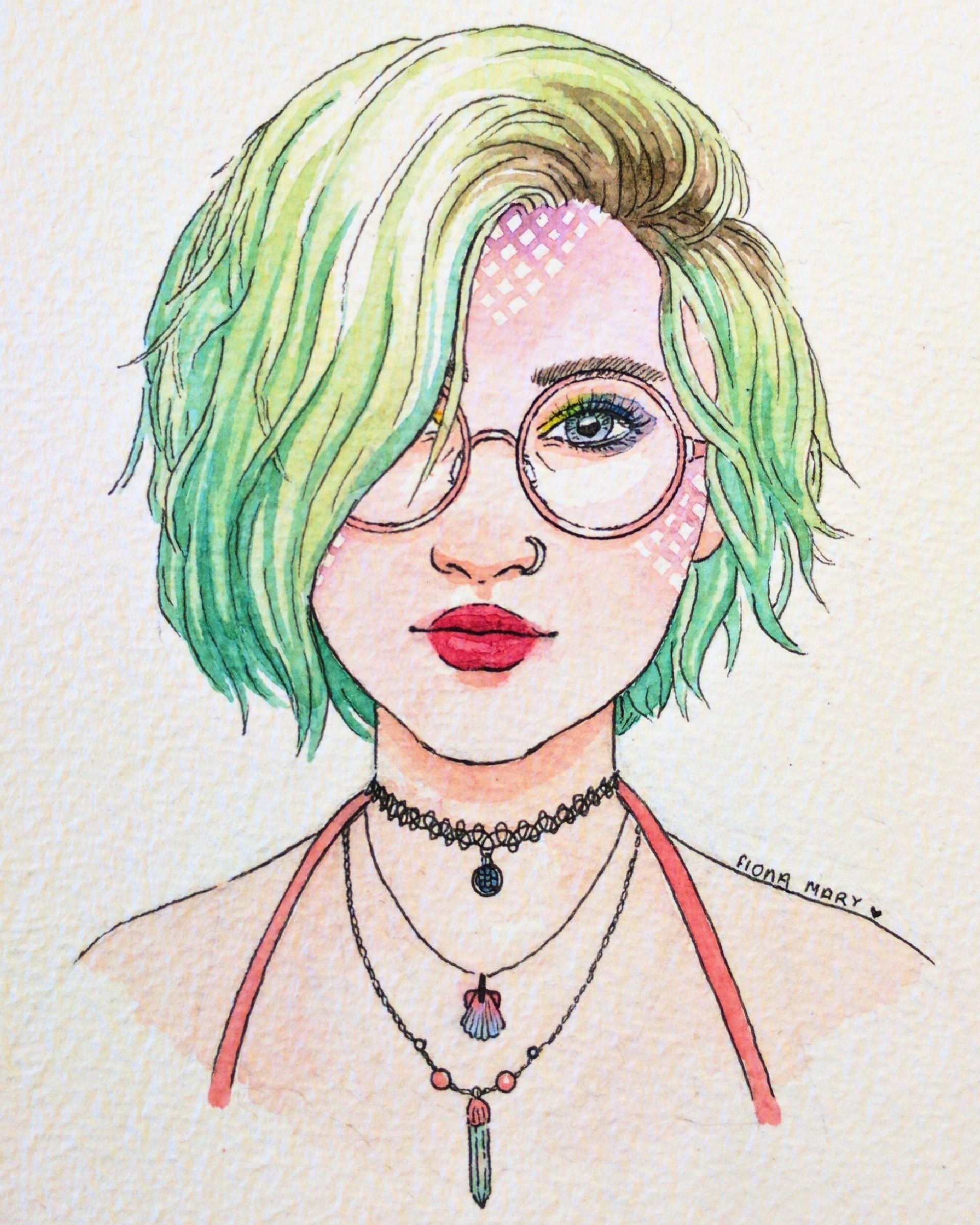 ArtStation - Watercolour Portrait of Grace