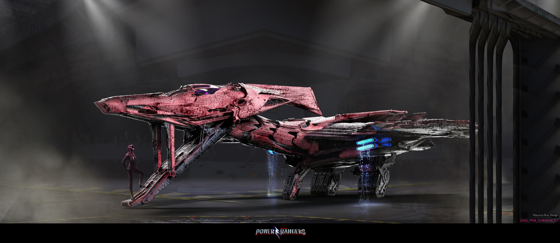 Mauricio Ruiz Design - Power Rangers - Pink Pterodactyl Zord