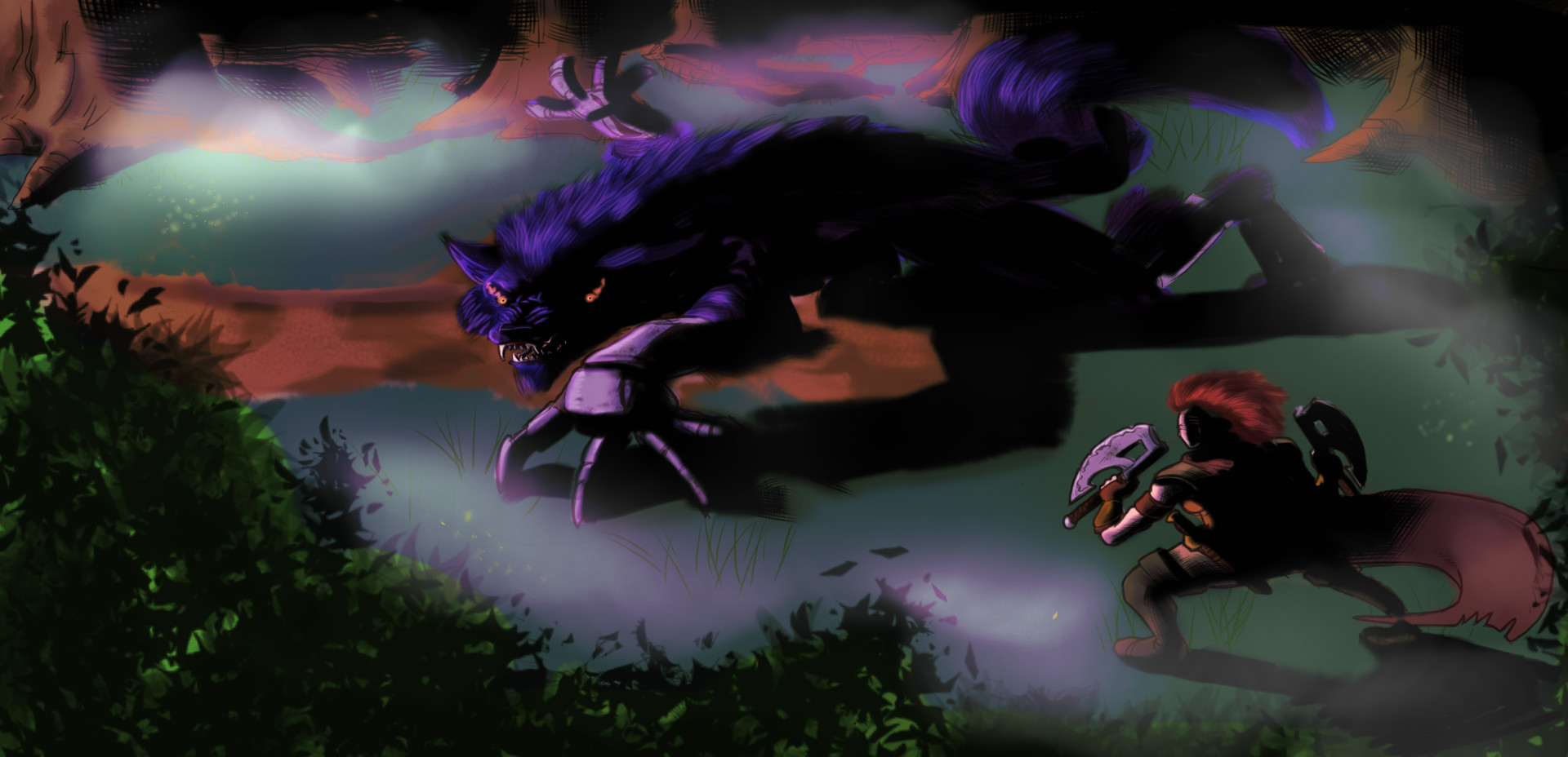 ArtStation - Reimagined Little Red Riding-hood