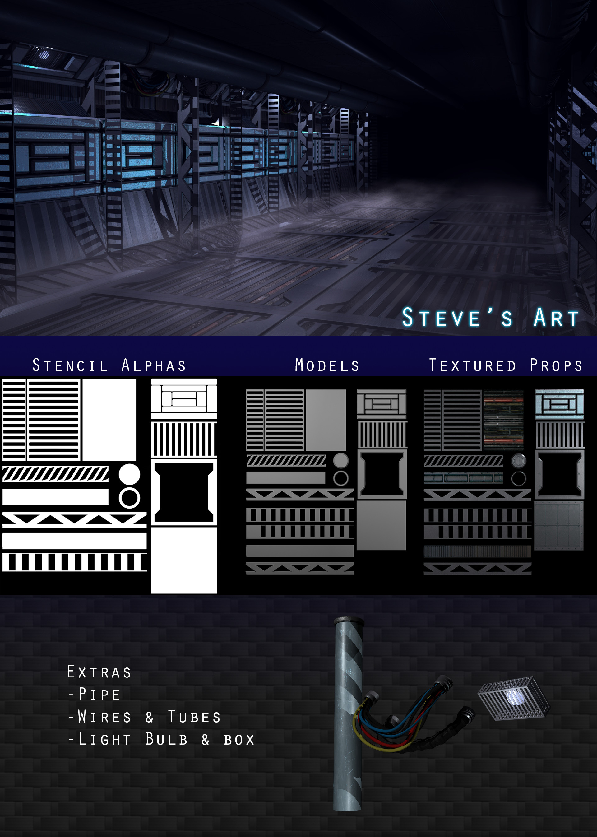 ArtStation - Aliens-Inspired Corridor