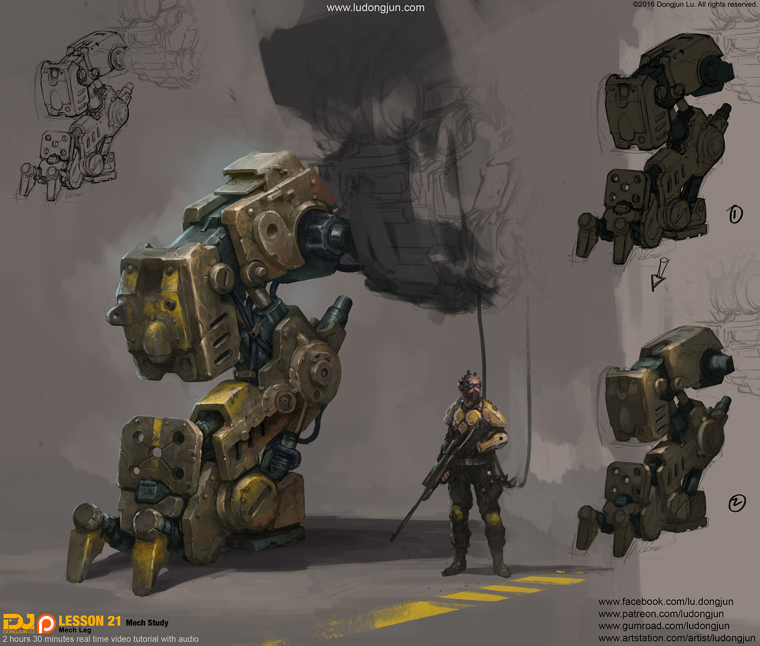 Russell Dongjun Lu - Lesson21_Mech Study_Mech Leg
