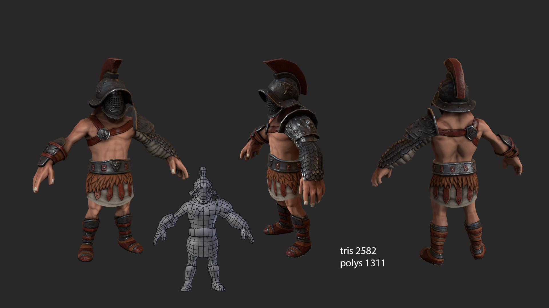 ArtStation - Low Poly Gladiators
