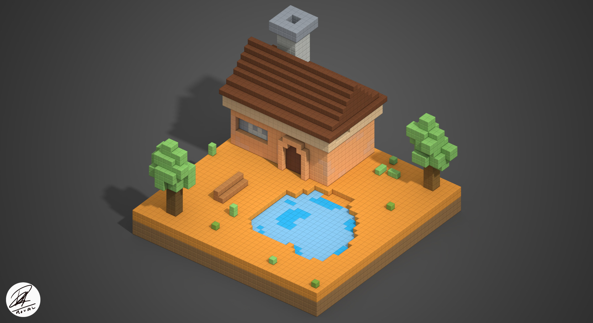 ArtStation - Voxel House