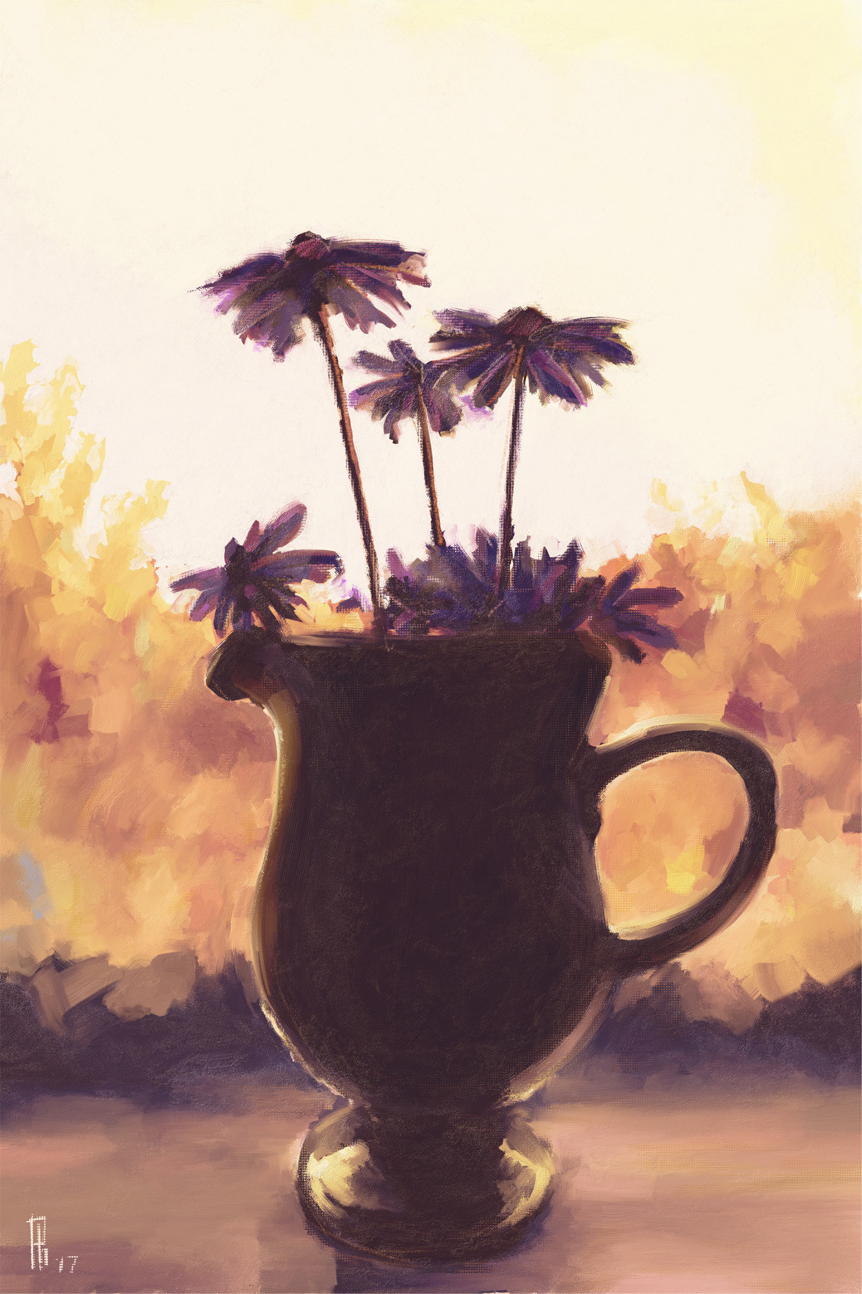 ArtStation - Pitcher and Flowers