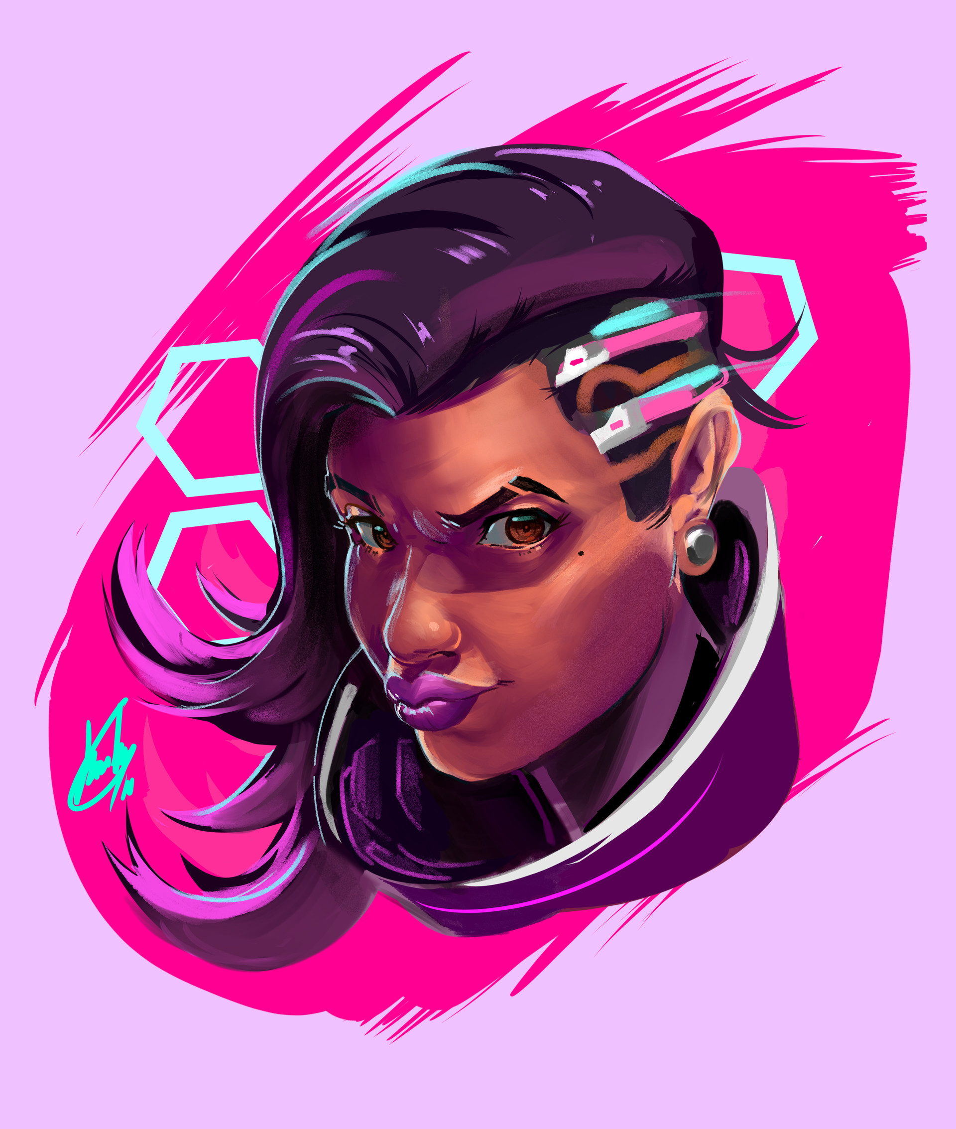 ArtStation - Sombra Head Study