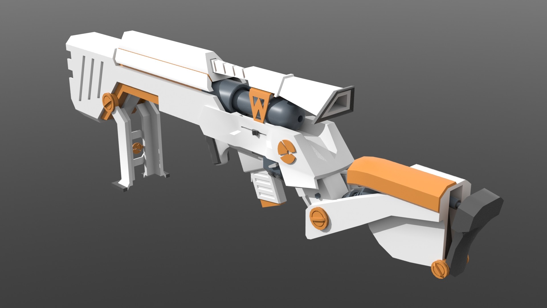 Vlado Bošnjak - Edgy Futuristic Sniper Rifle