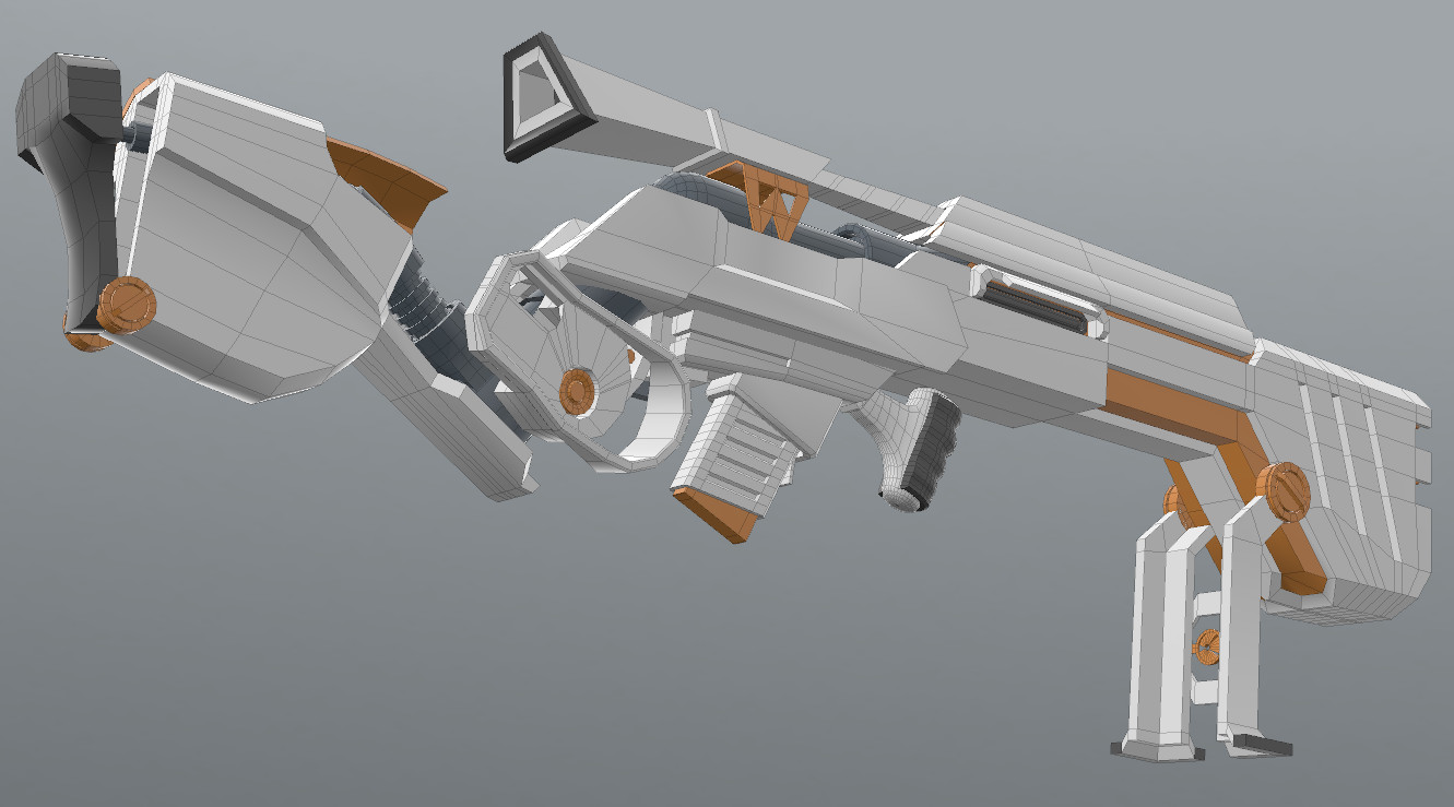 Vlado Bošnjak - Edgy Futuristic Sniper Rifle