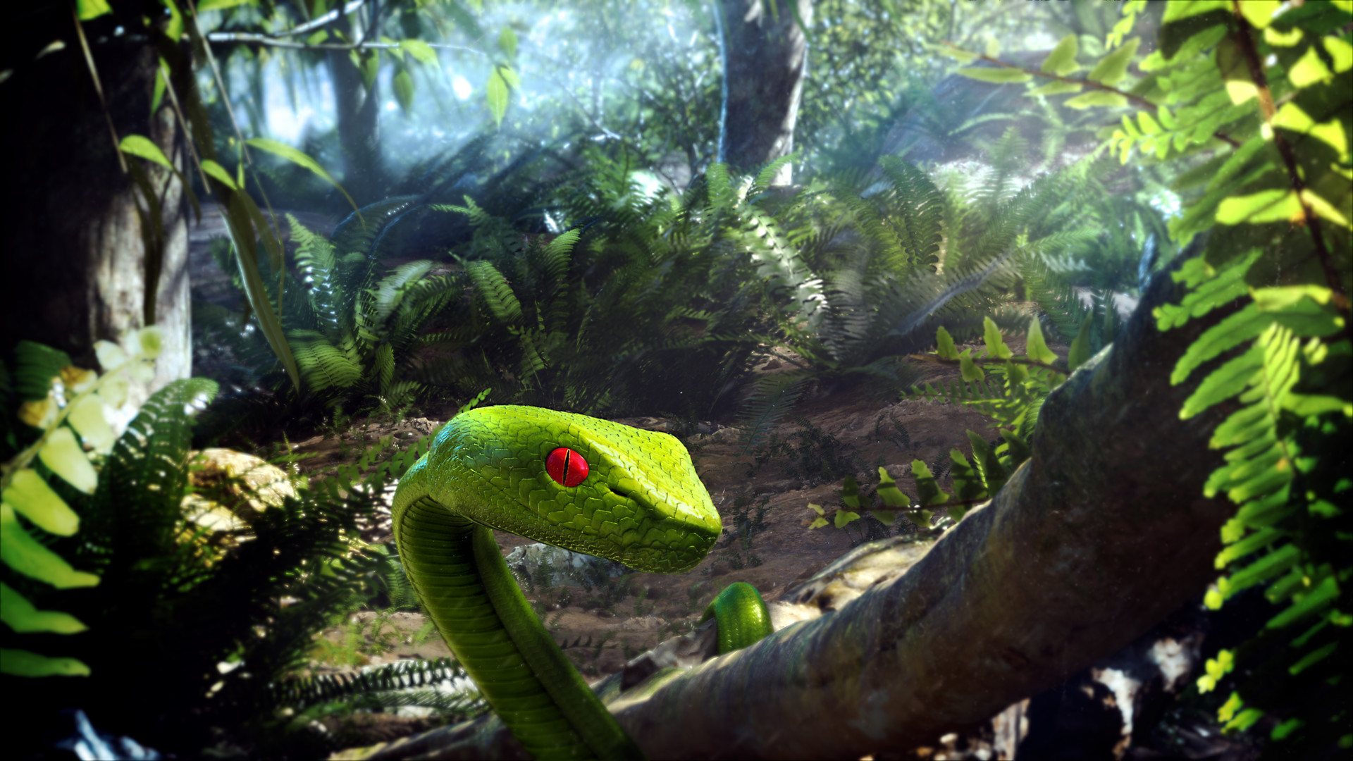 ArtStation - Snake in Forest