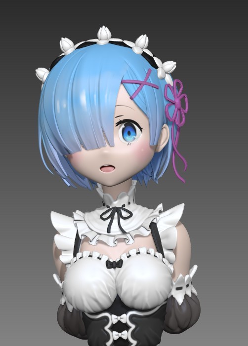 ArtStation - Rem - ReZero fanart