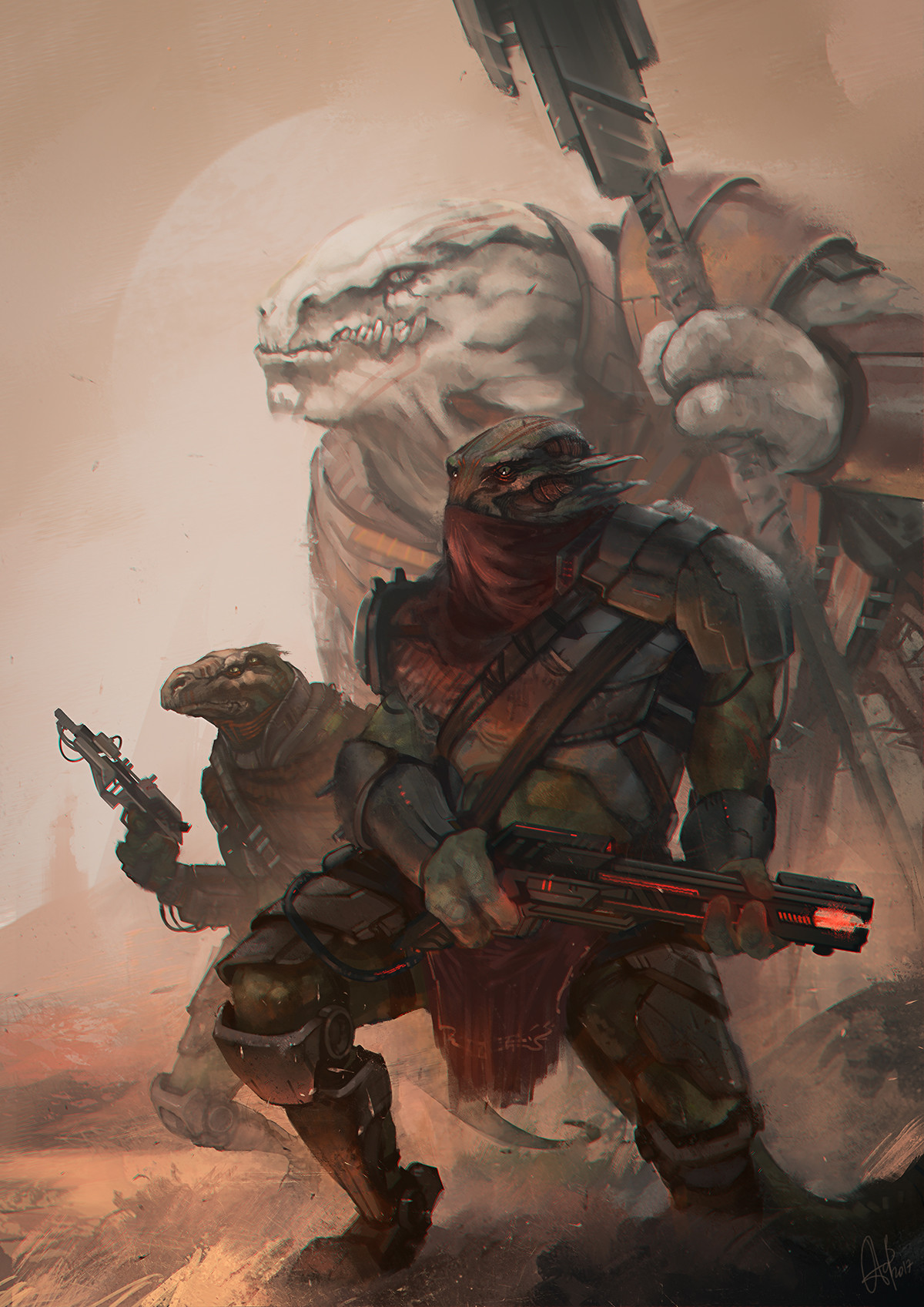 ArtStation - Rpg aliens + process