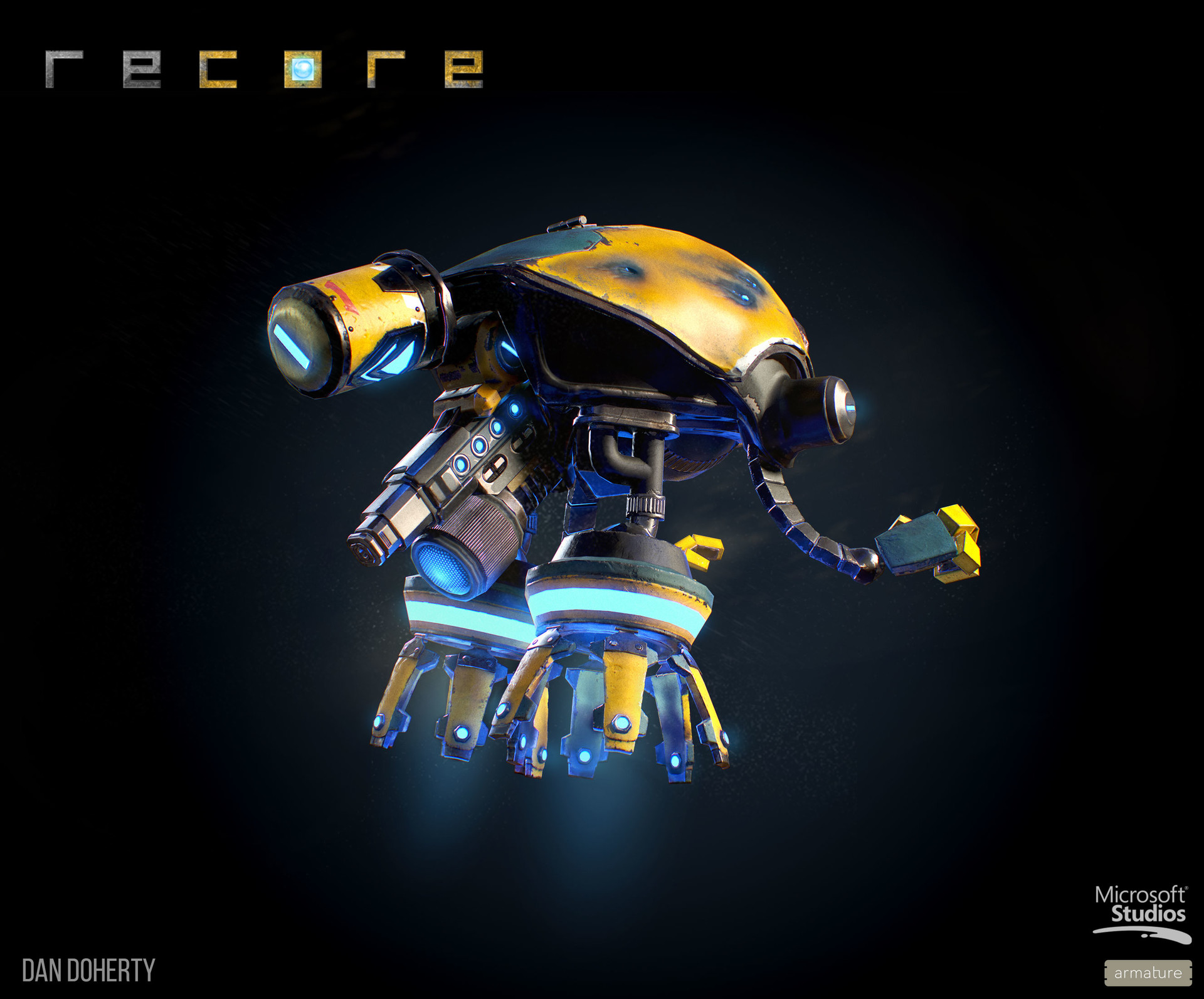 Dan Doherty - ReCore - Mack - FL1-R Frame - Yellow Stinger Version