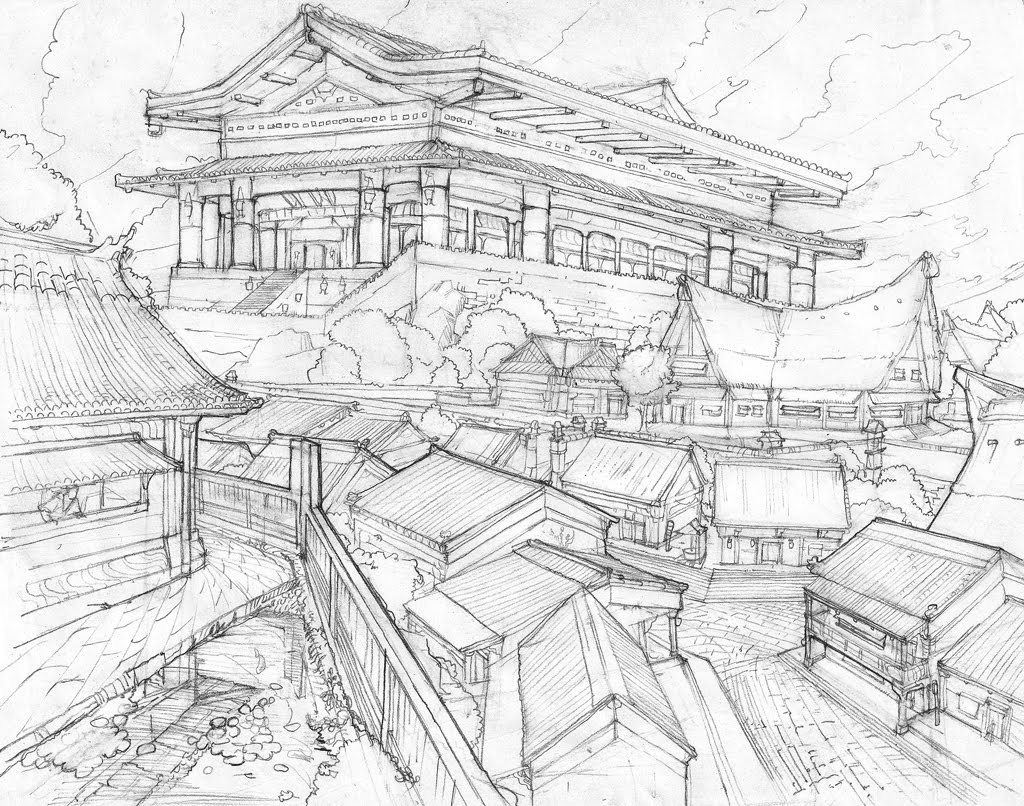 how to draw perspective free hand