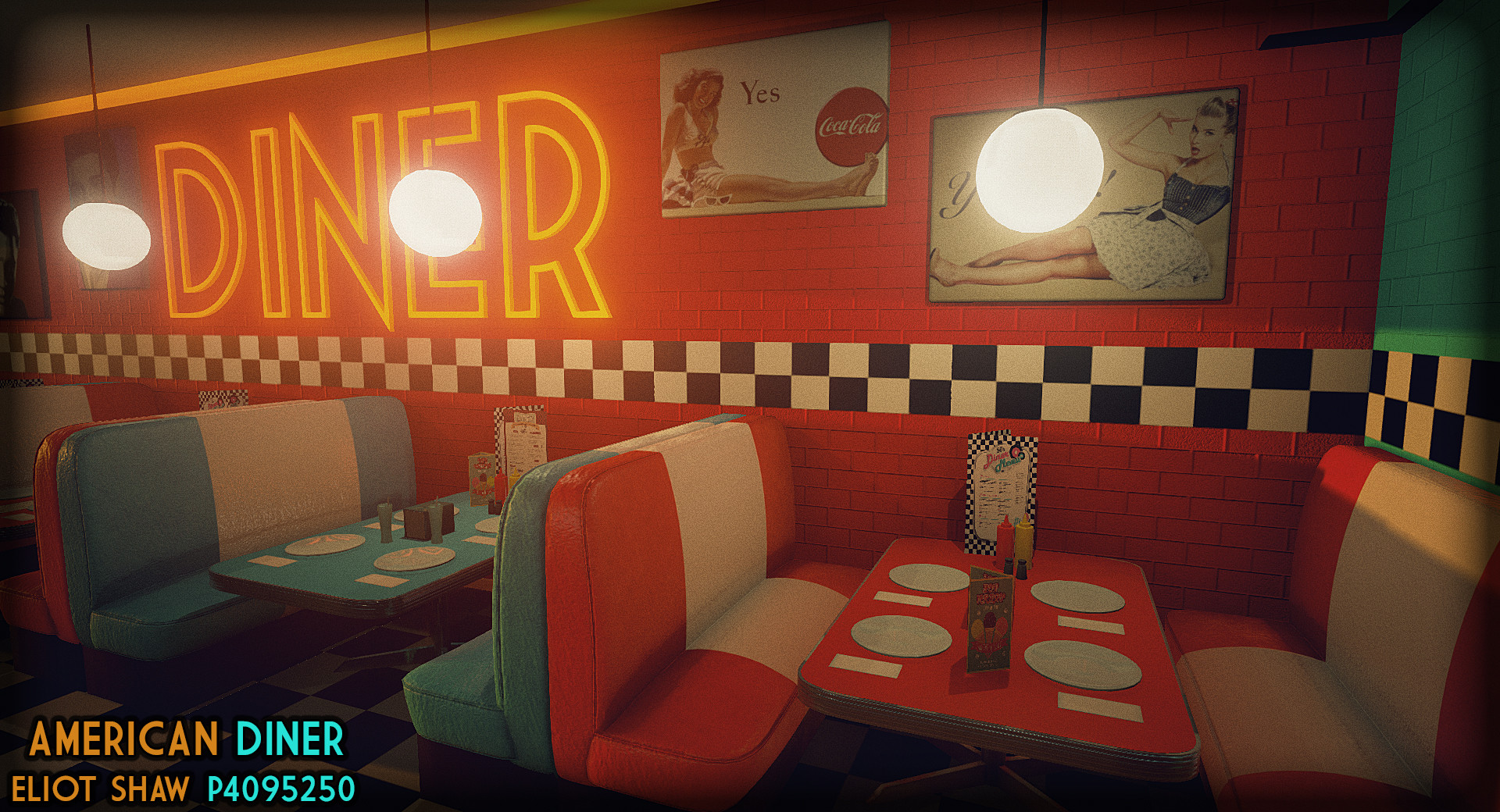Eliot Shaw - 50's American Diner (WIP)