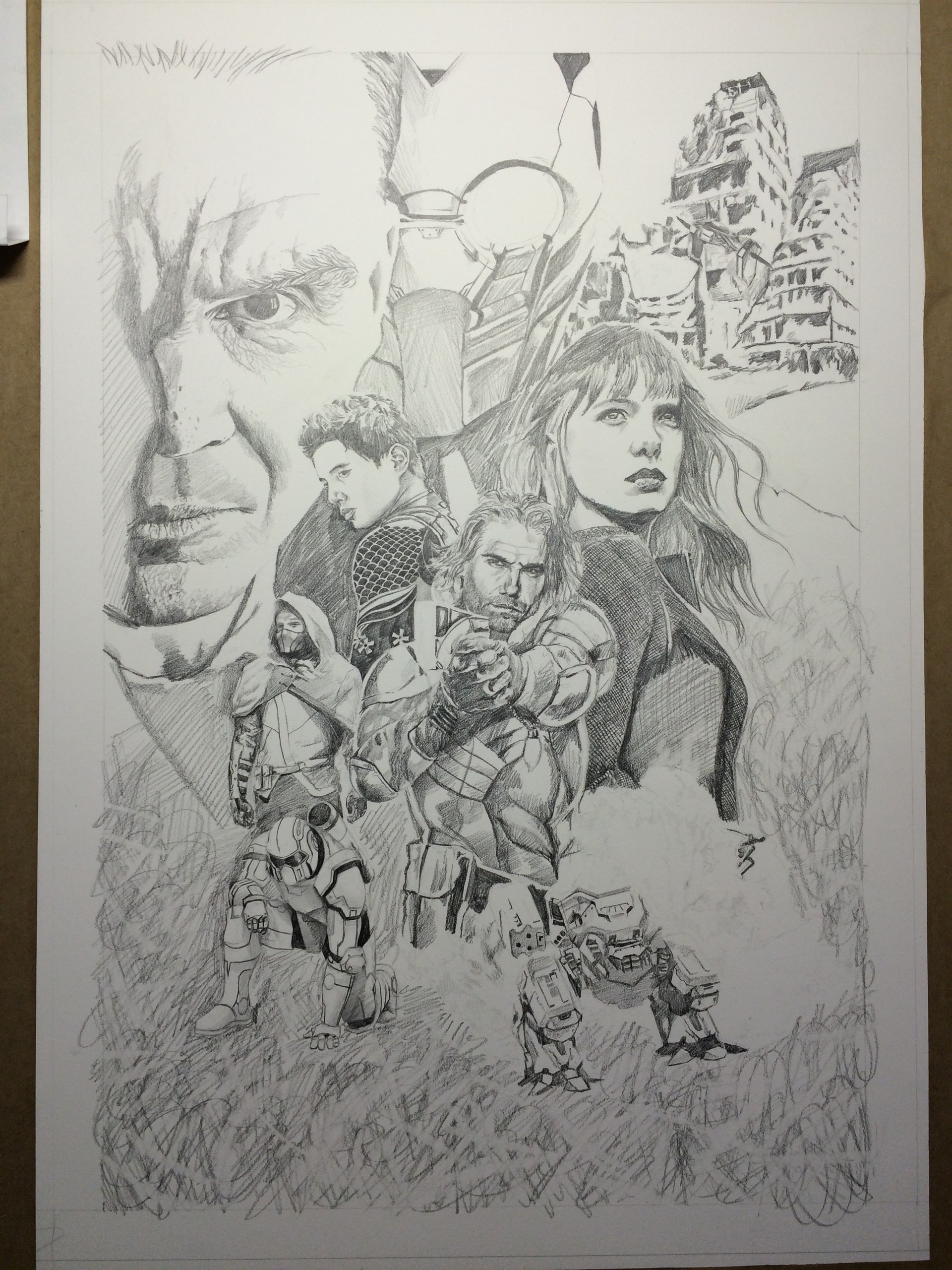 Paul Limgenco - Cover for the graphic novel, Treadwater 2