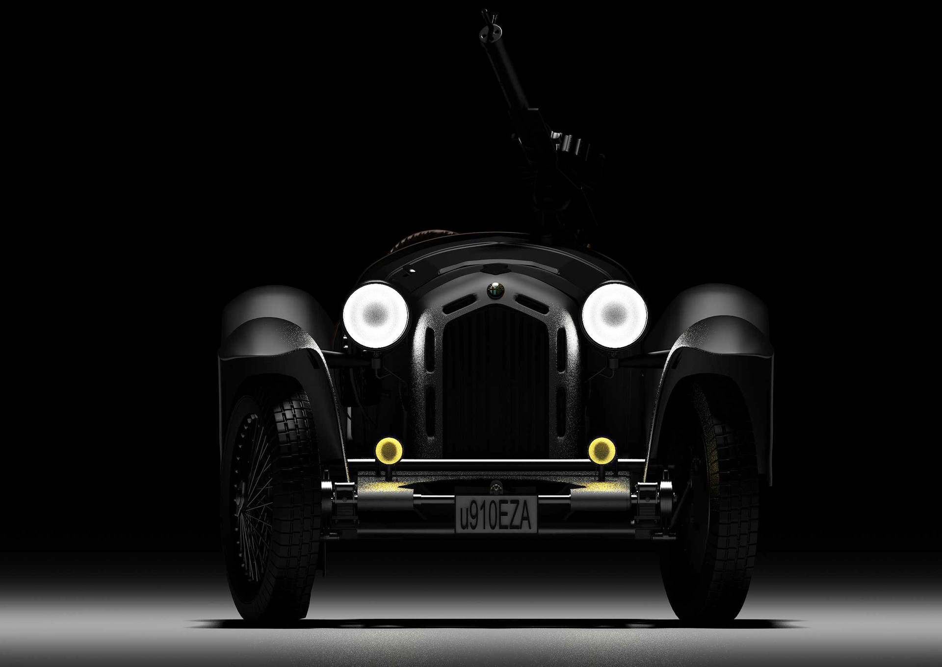 ArtStation - Alpha Romeo modifiée (gangster style)