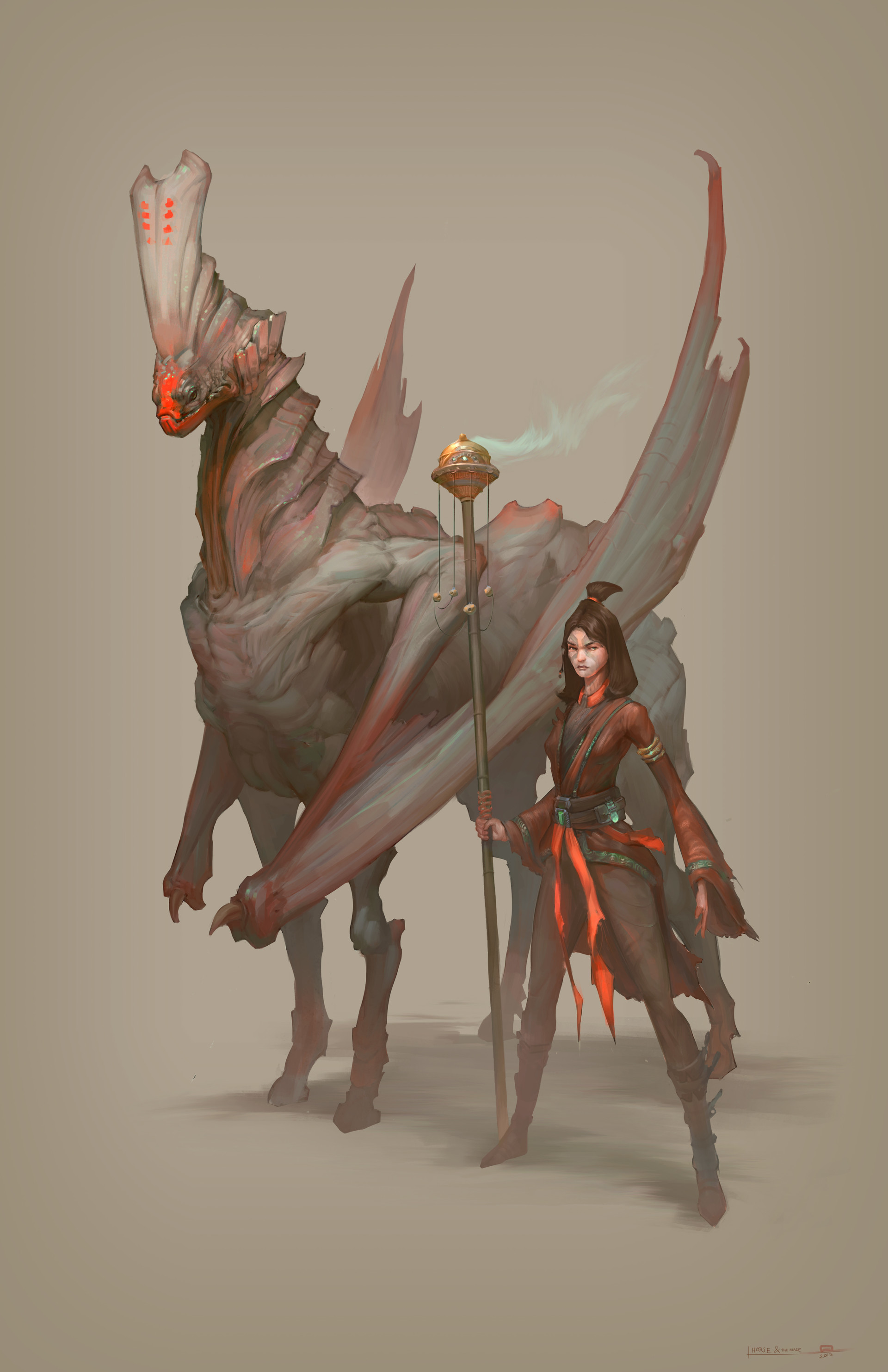 ArtStation - Mage and Her Beast