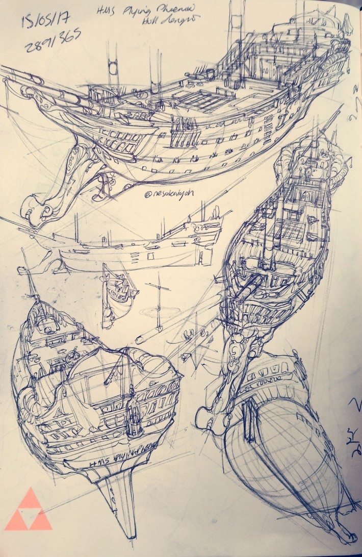 ArtStation - HMS Flying Phoenix Hull designs